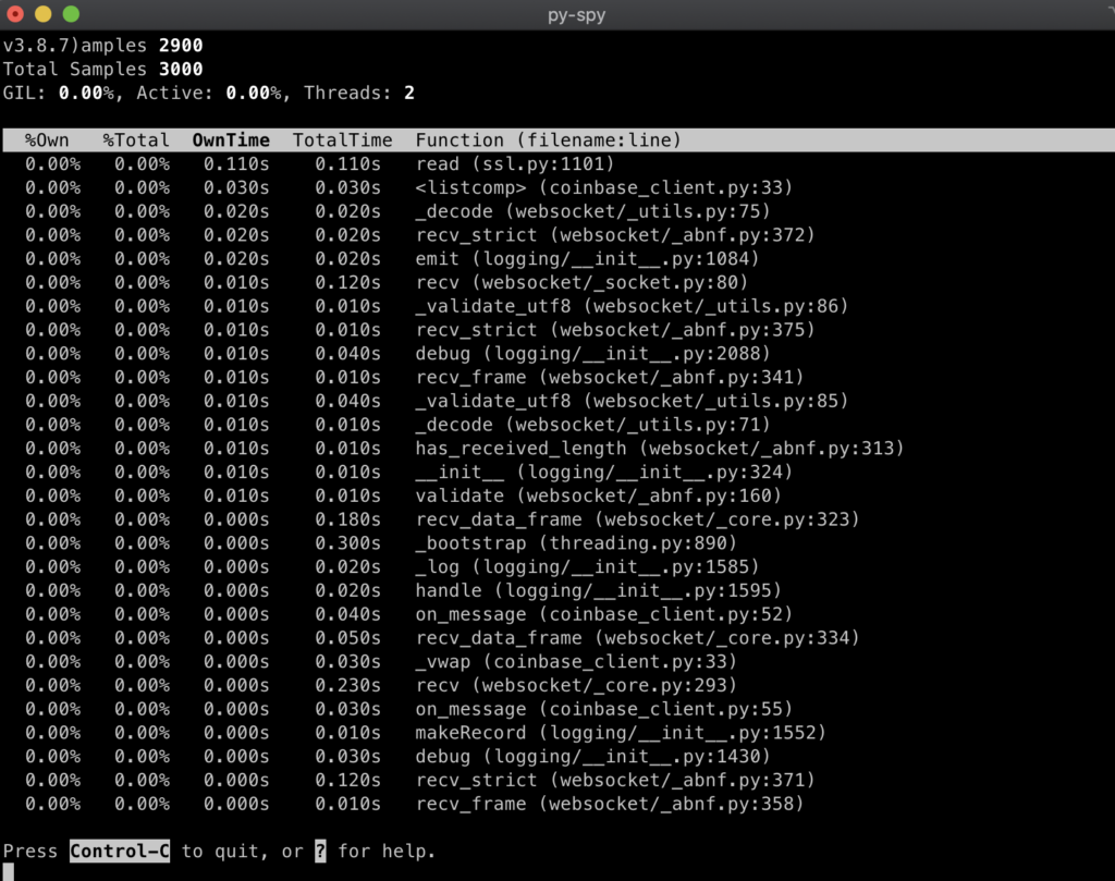 Profiling Python Code With Py Spy